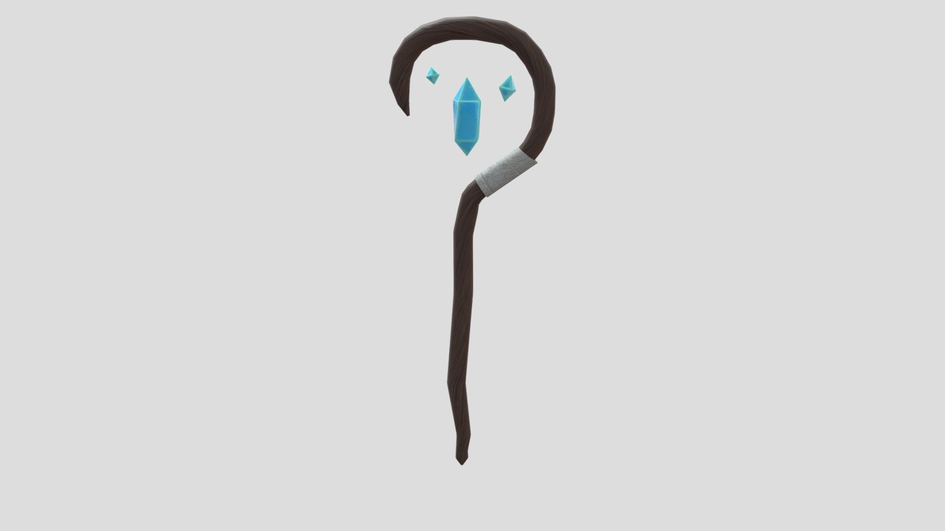 Magic Staff - Low Poly - 3D model by castiielly [b5aeb33] - Sketchfab