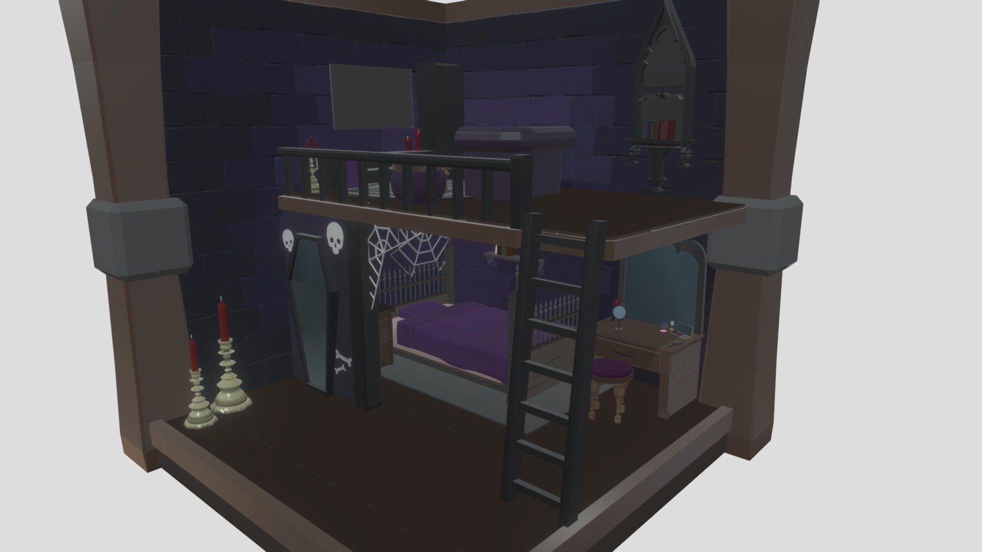 Sketchfab My Room Eva - 3D model by guteva [b5af5f5] - Sketchfab