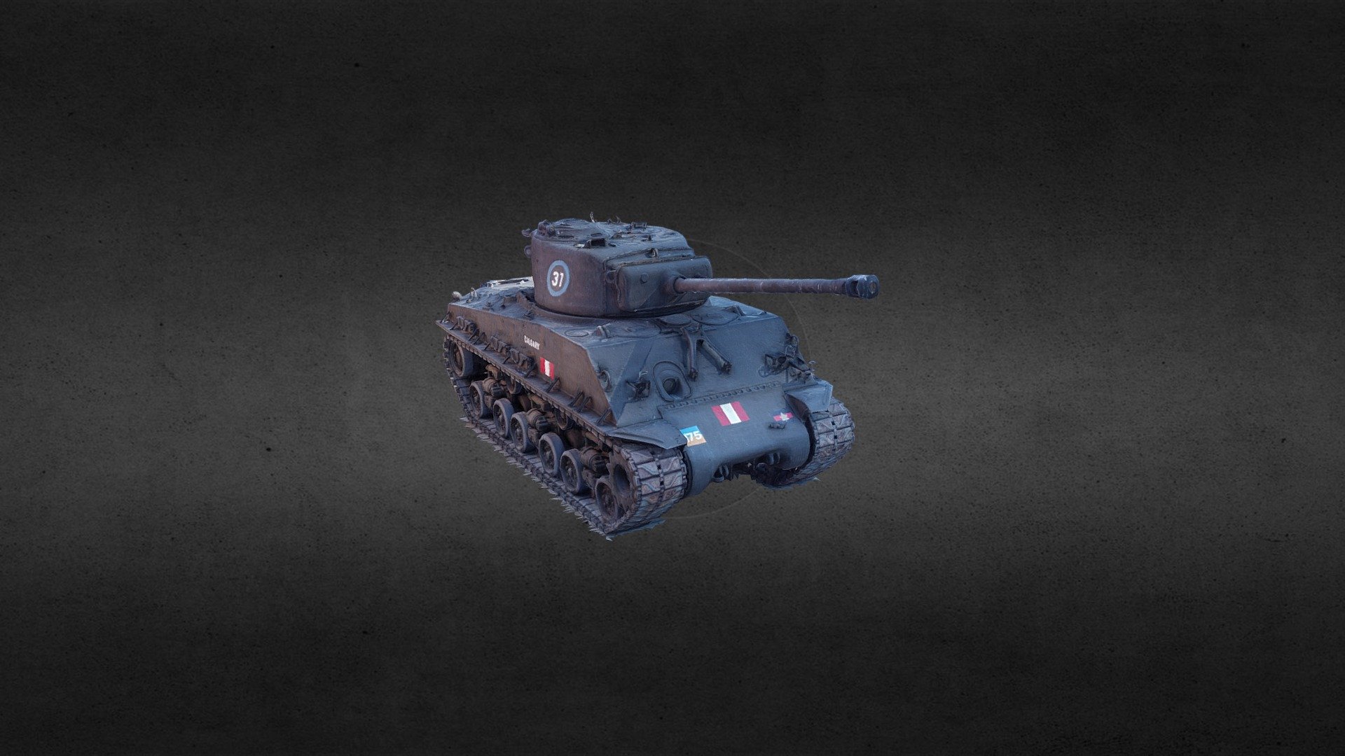 Easy 8 Sherman Tank - Augmented Reality Version - 3D model by Memory ...