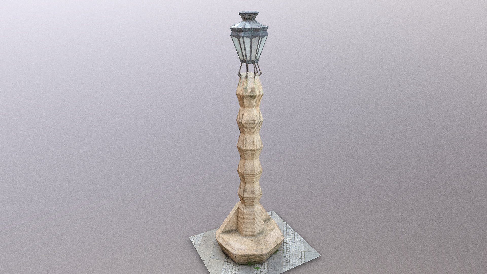 Cubist street lamp - 3D model by matousekfoto [b5b02e4] - Sketchfab