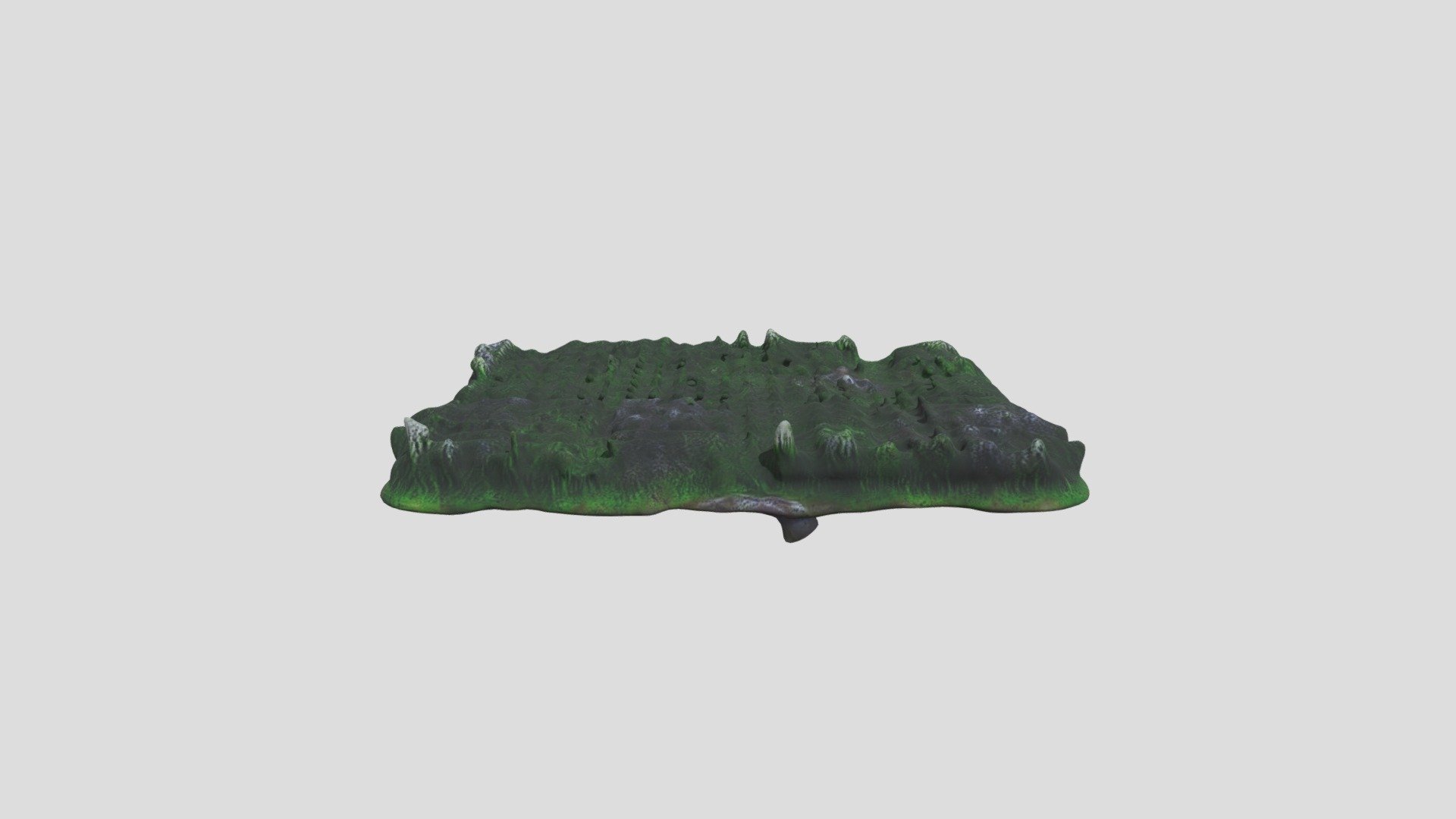 Mossy Area With Nordic Themed Marshland - Download Free 3D model by ...