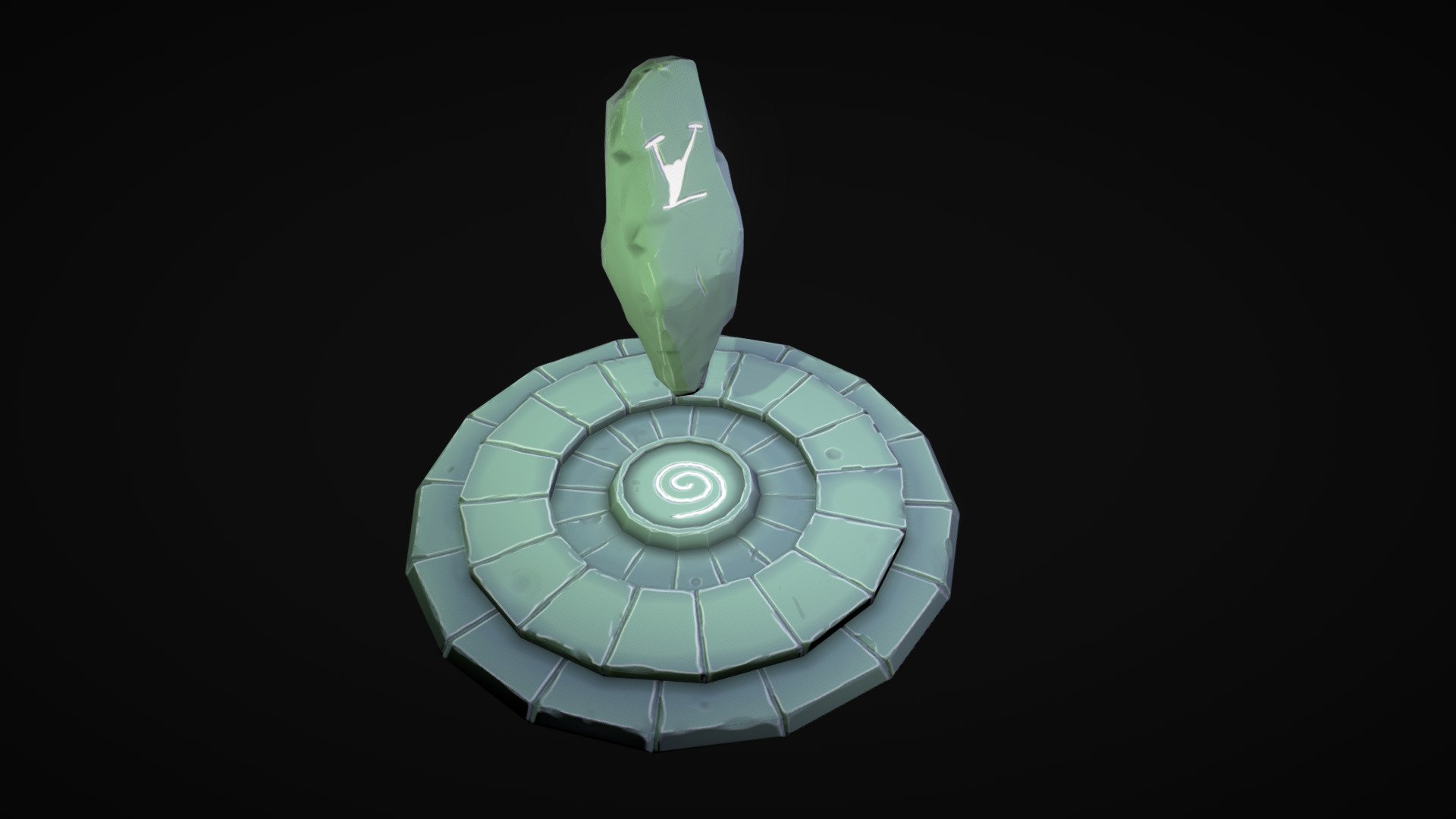 Stylized Floating Rock - 3D model by gabeT [b5b47e8] - Sketchfab