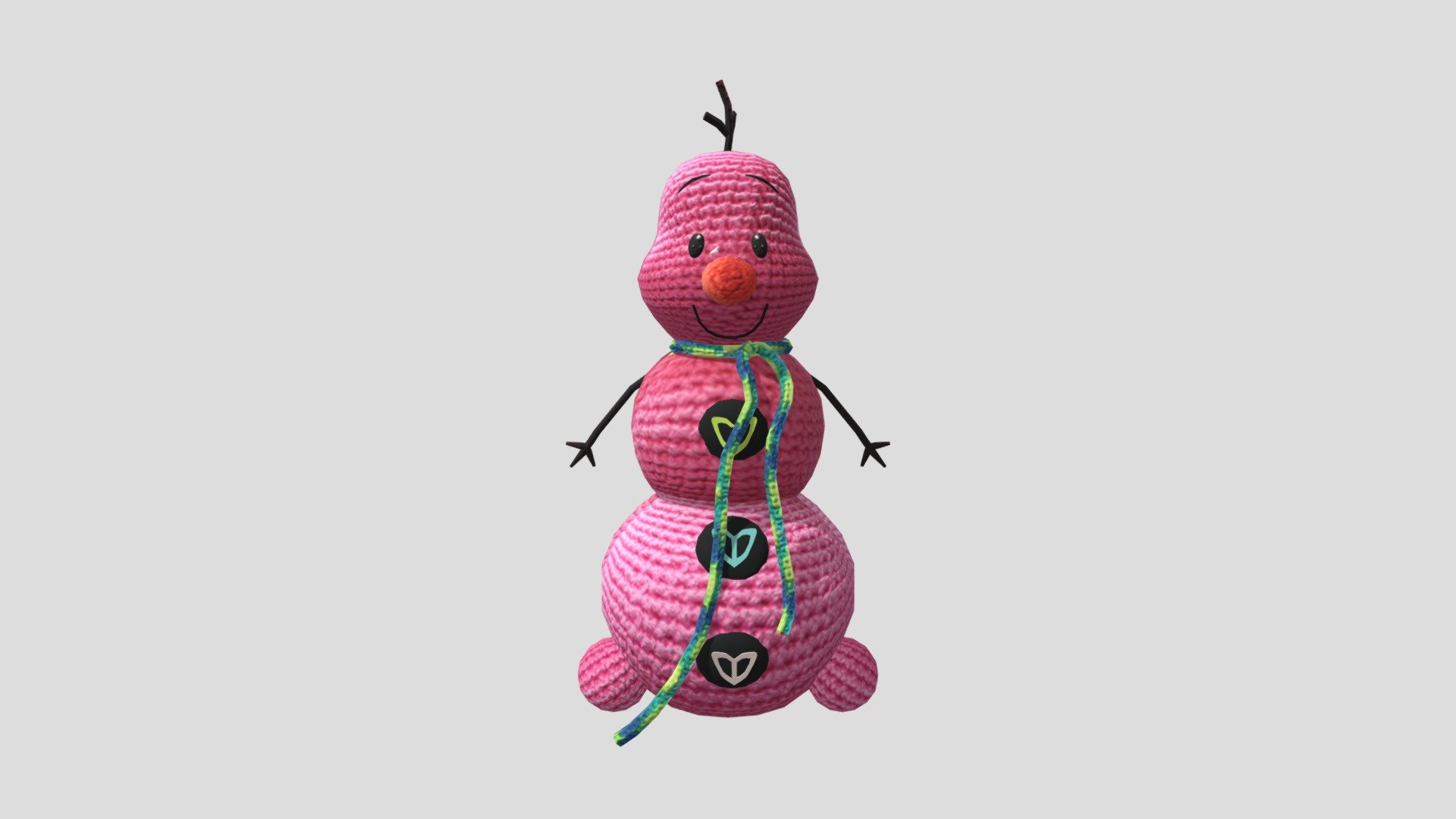 NORASMAH-05 Pink Olaf Snowman - Download Free 3D model by eeelabvisual ...