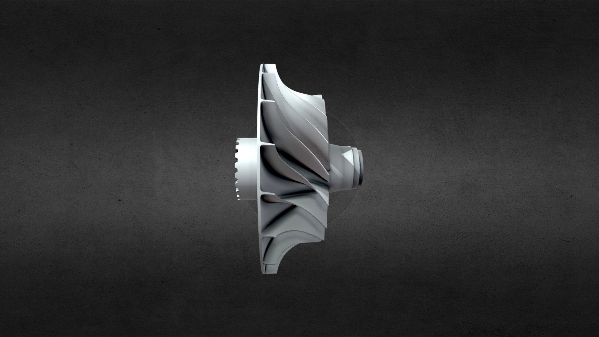 Turbine Compressor Wheel - 3D model by Exact Metrology (@ExactMetrology ...