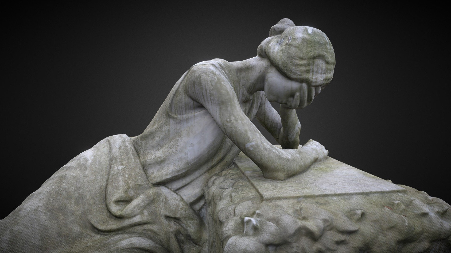 Crying Woman Statue