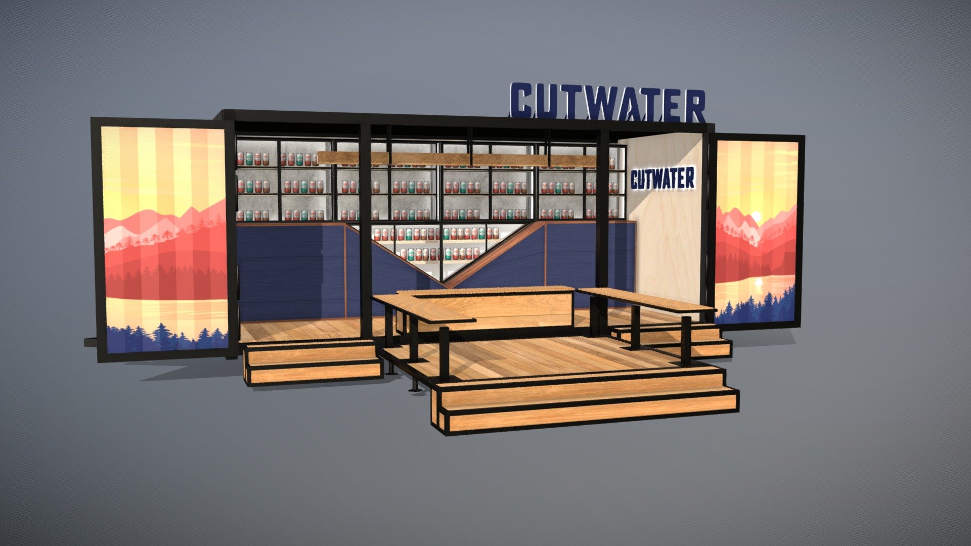 Cutwater Cargo bar - 3D model by IceboxProductions [b5b722c] - Sketchfab