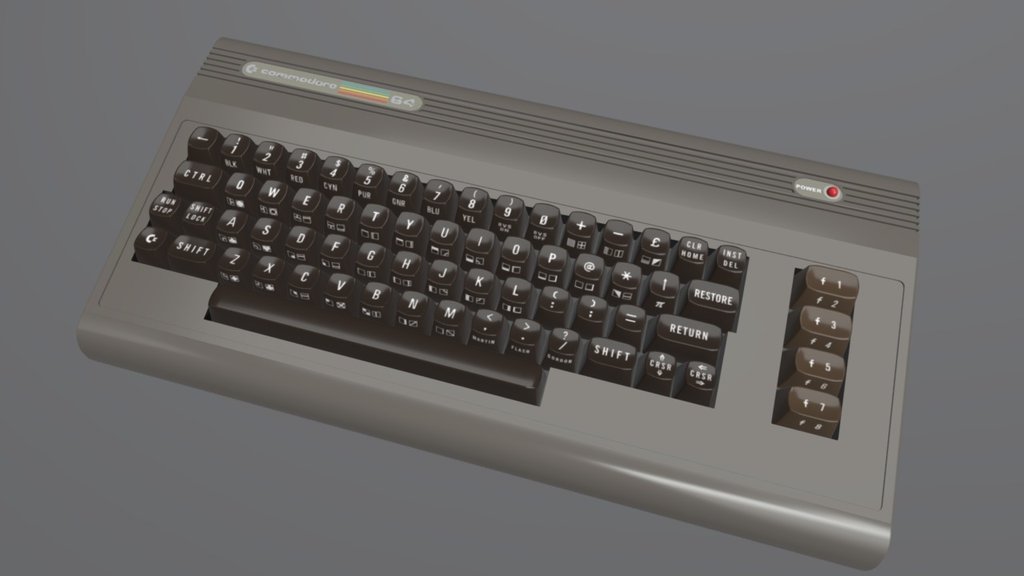 Commodore 64 - 3D model by martinflash [b5b747b] - Sketchfab