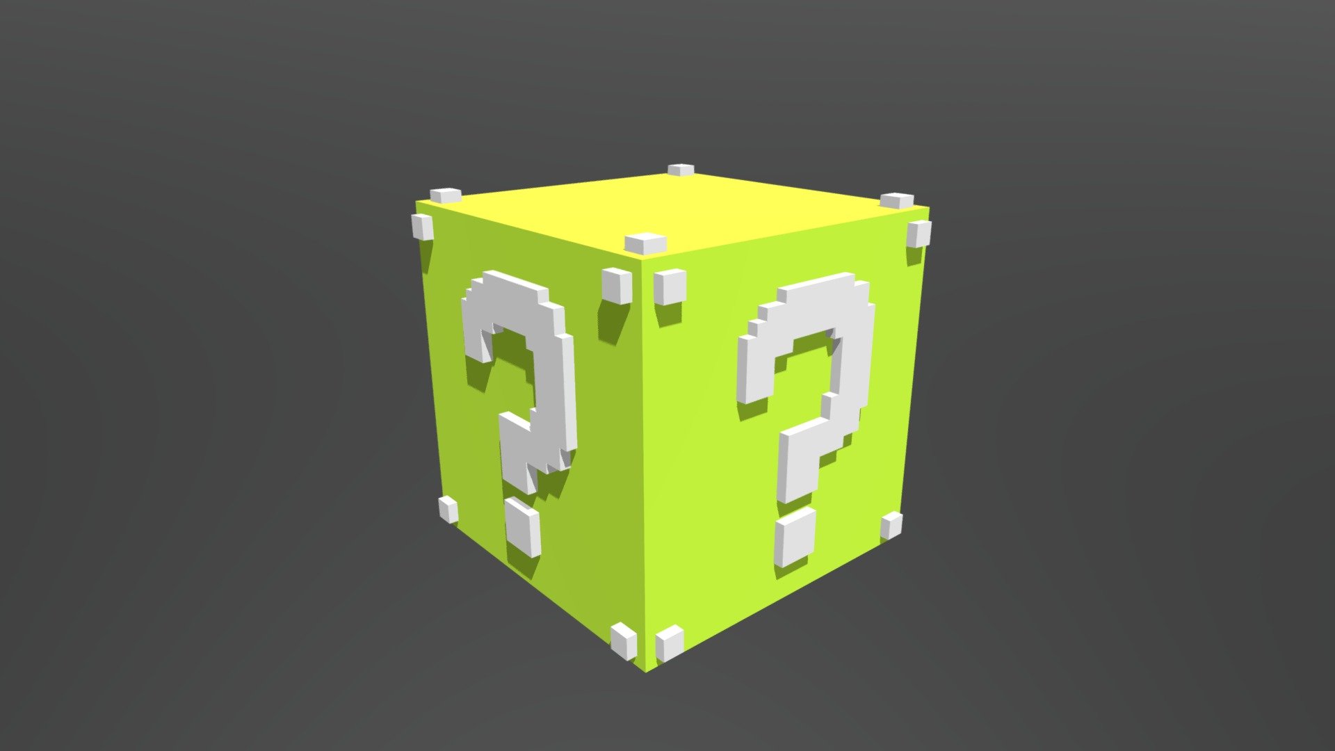 Super Mario Block - 3D model by Poliswag [b5b750e] - Sketchfab
