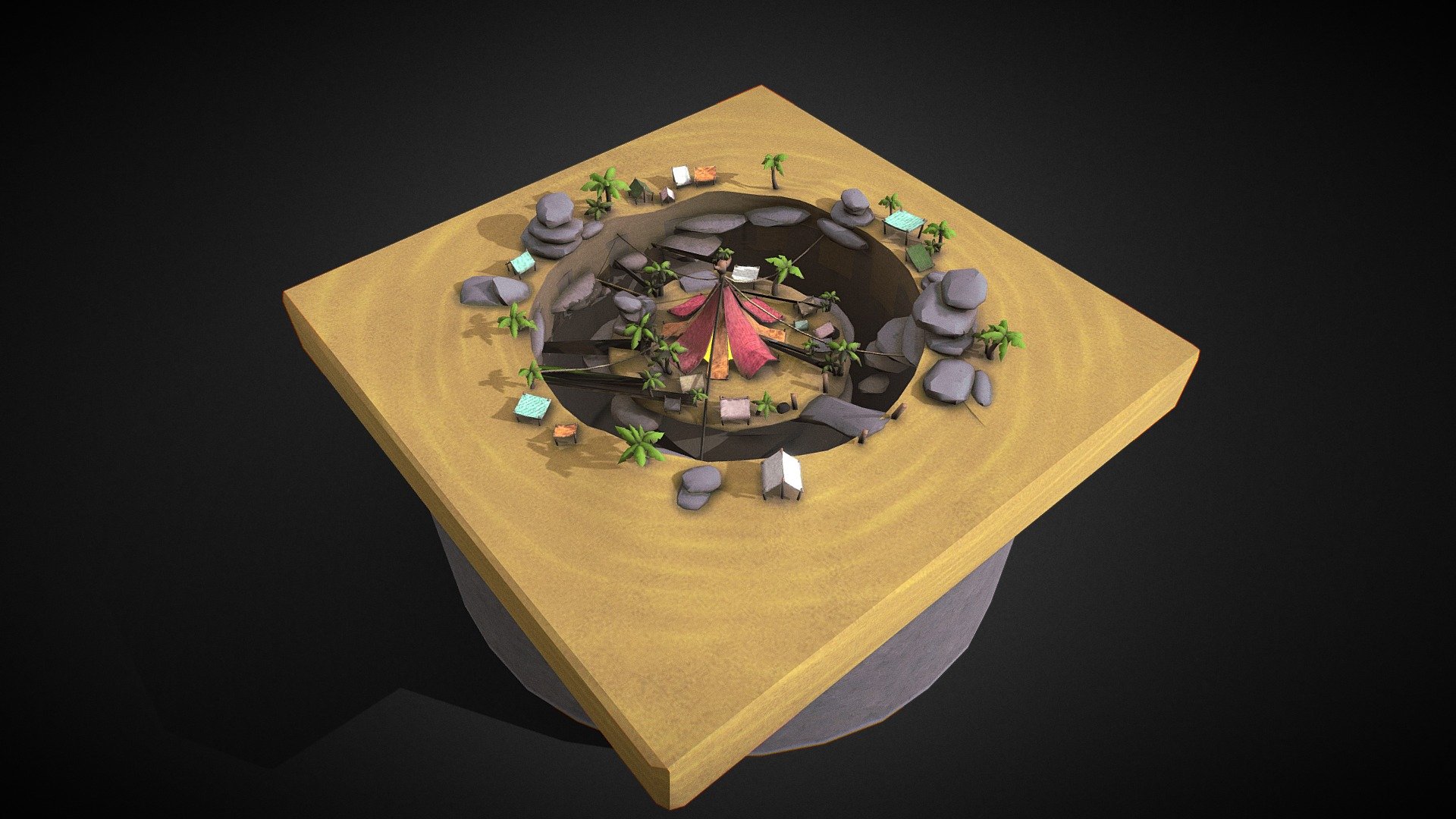 Haadar_Stage_01_COL - 3D model by Max Khodyriev (@forestelf7) [b5b8d51 ...
