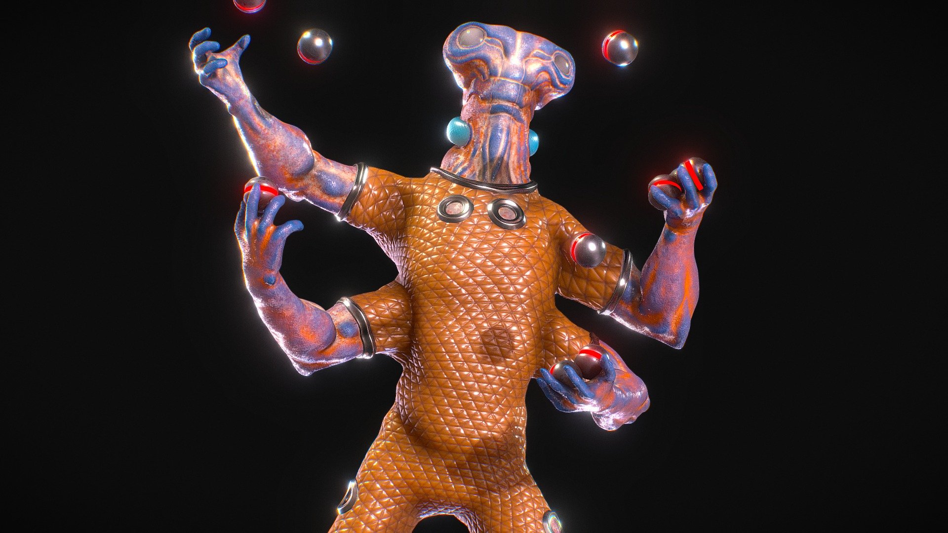 Circus alien #XPPenSculptChallenge - Buy Royalty Free 3D model by Yuri Machado (@Yuri.Machado ...