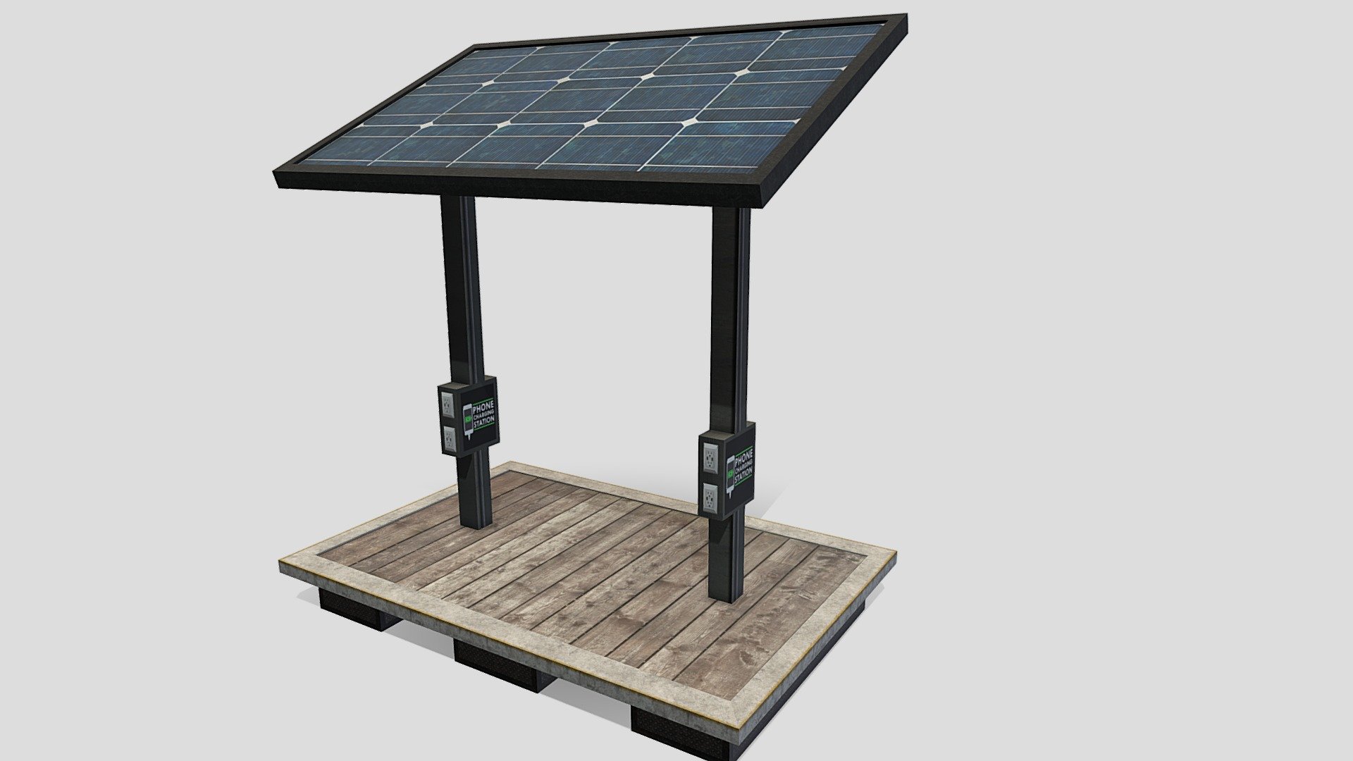 E-Charging Station (prop) Low-Poly - Download Free 3D model by Derfmode ...