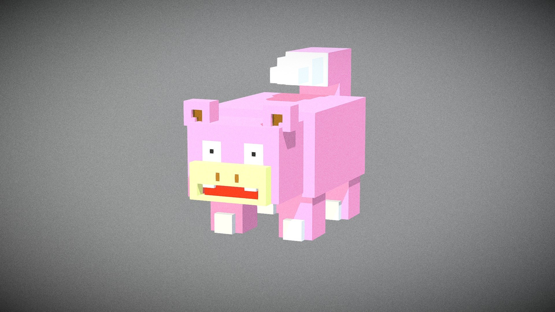 Slowpoke (Voxel Art) - Download Free 3D model by superkerokero [b5bddb7 ...