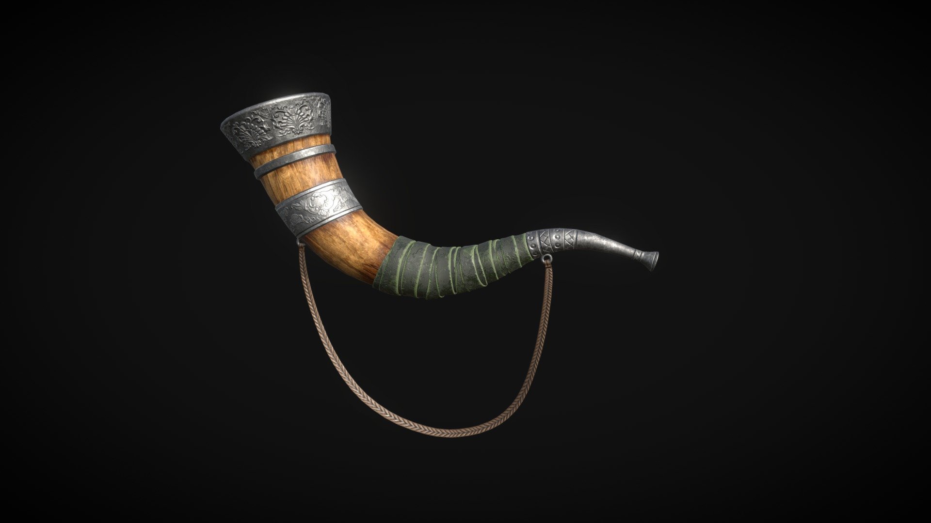 Vintage horn - 3D model by Abhinav.Singh [b5becaa] - Sketchfab