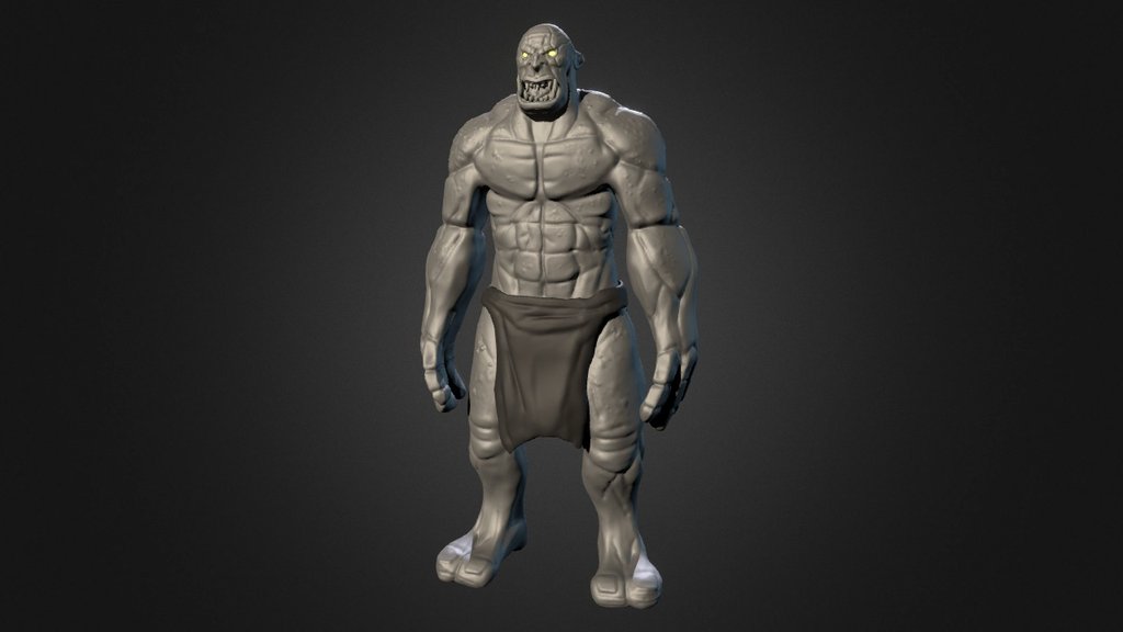 Stone Troll - 3D model by Bill Nguyen (@bill_nguyen) [b5bf9f1] - Sketchfab