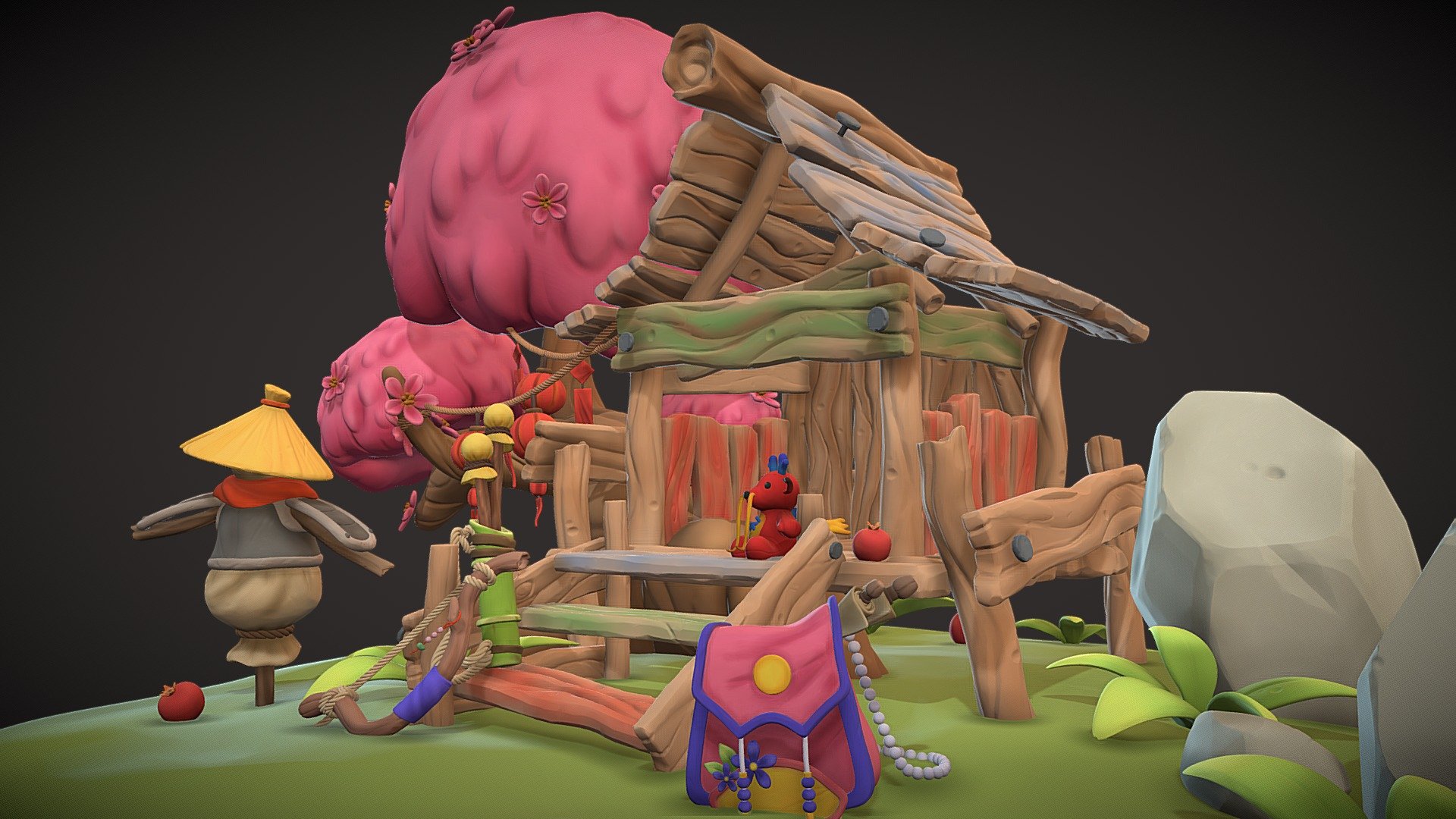 DAE - Sculpting: Treehouse Mulan - 3D model by Katrine Riis ...