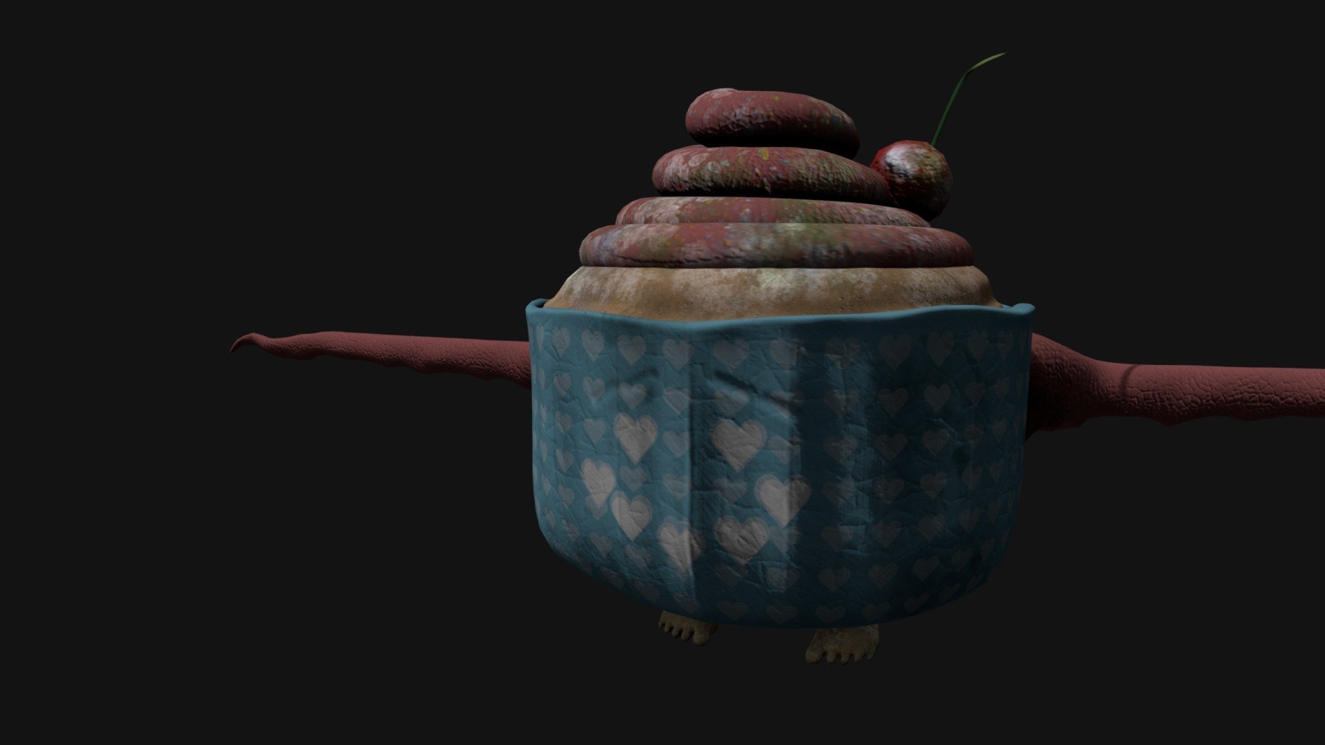 CUPCAKE MONSTER - 3D model by jackwillson [b5c601d] - Sketchfab