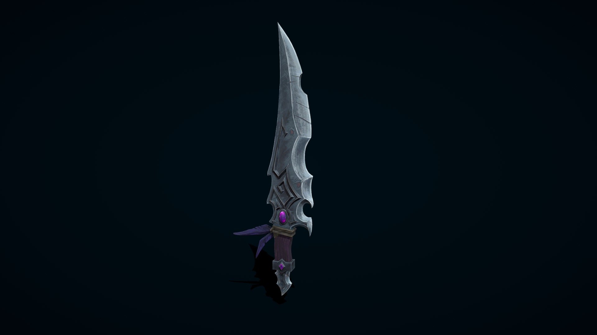 [Student work] - Weapon - Night Fang Sword - 3D model by EthanDerlon ...