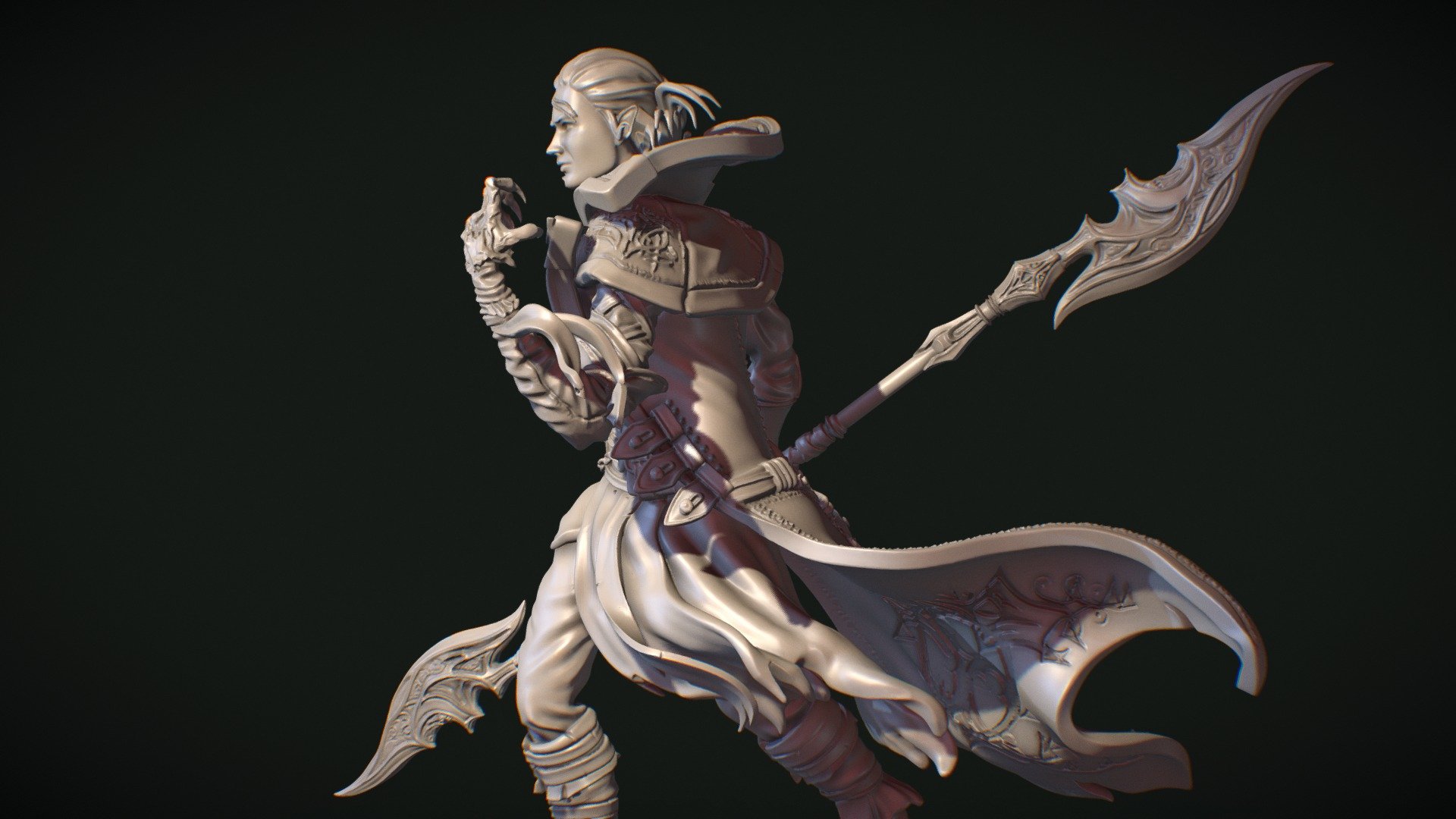 Warlock 3D Print Miniature - 3D model by Nerikson [b5c7508] - Sketchfab