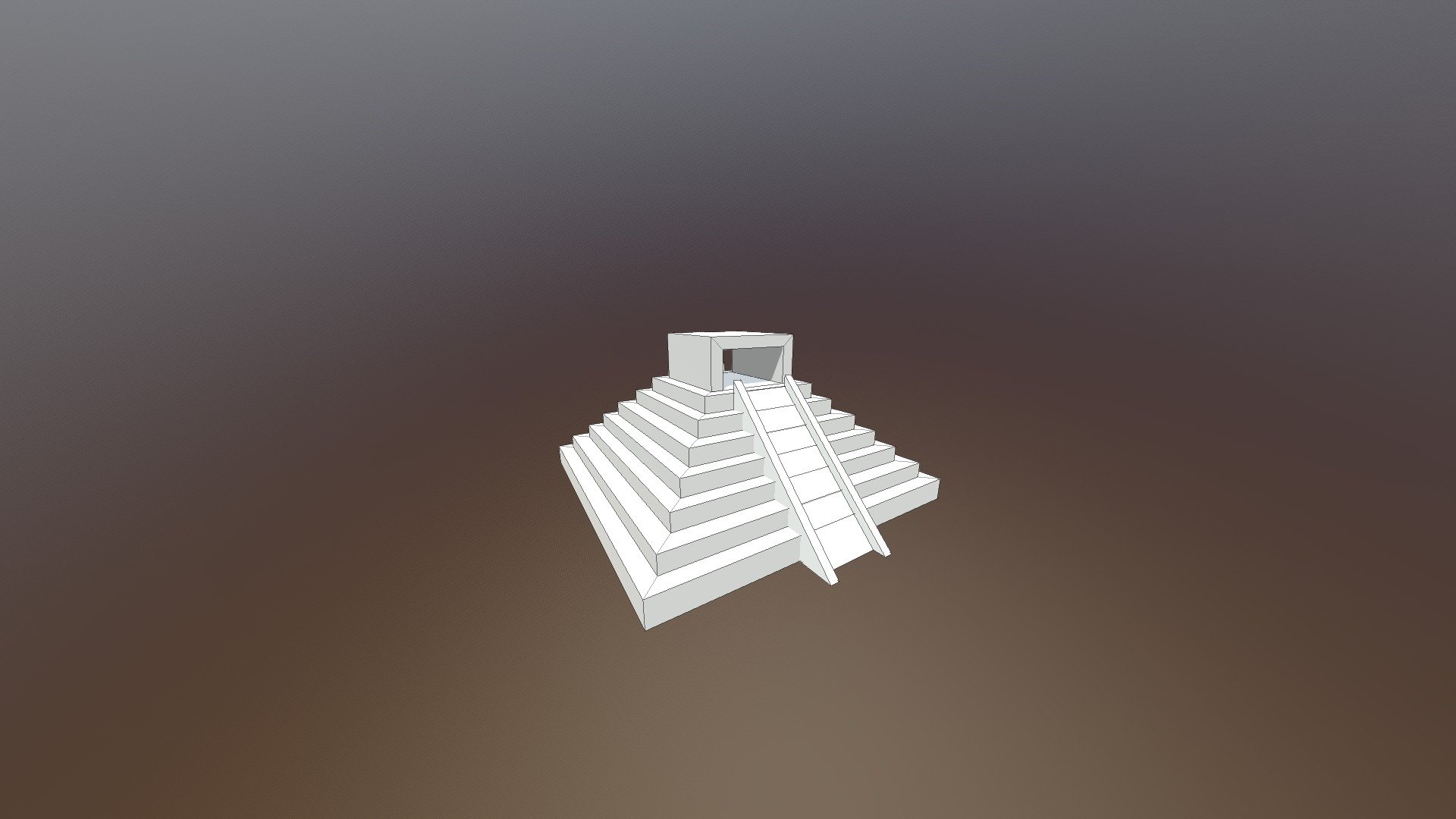 Mayan Pyramid - 3D model by Emery (@osaka) [b5c761a] - Sketchfab