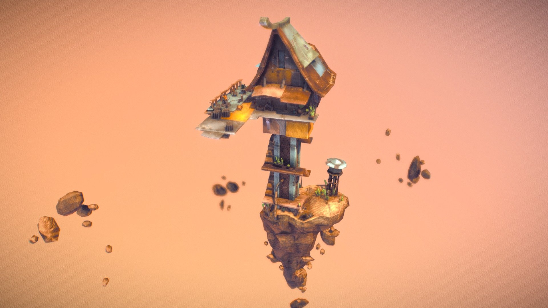 Outpost Island - 3D model by Paul Le Quéré (@p.lequere) [b5c7b7b ...