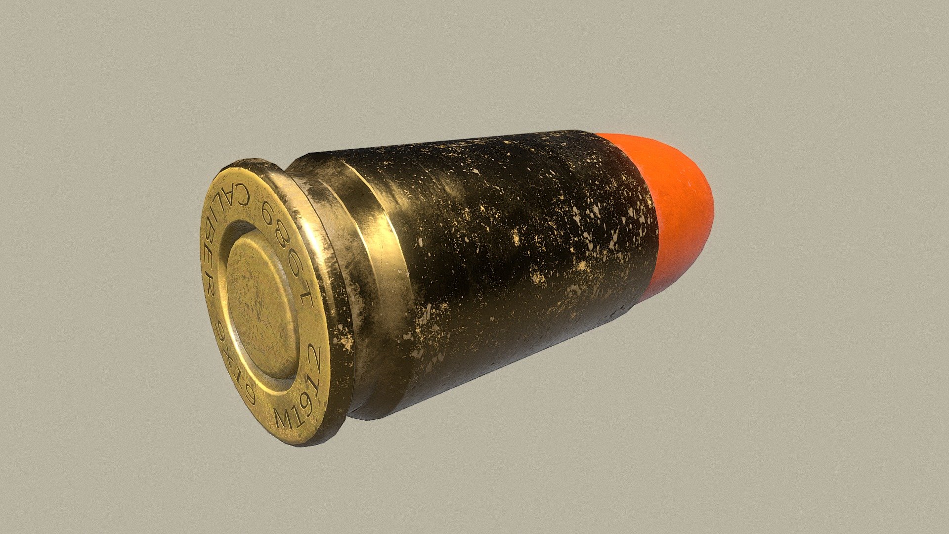 Dirt Bullet_caliber 9x19 - Download Free 3D model by Leanid (@katok-j ...