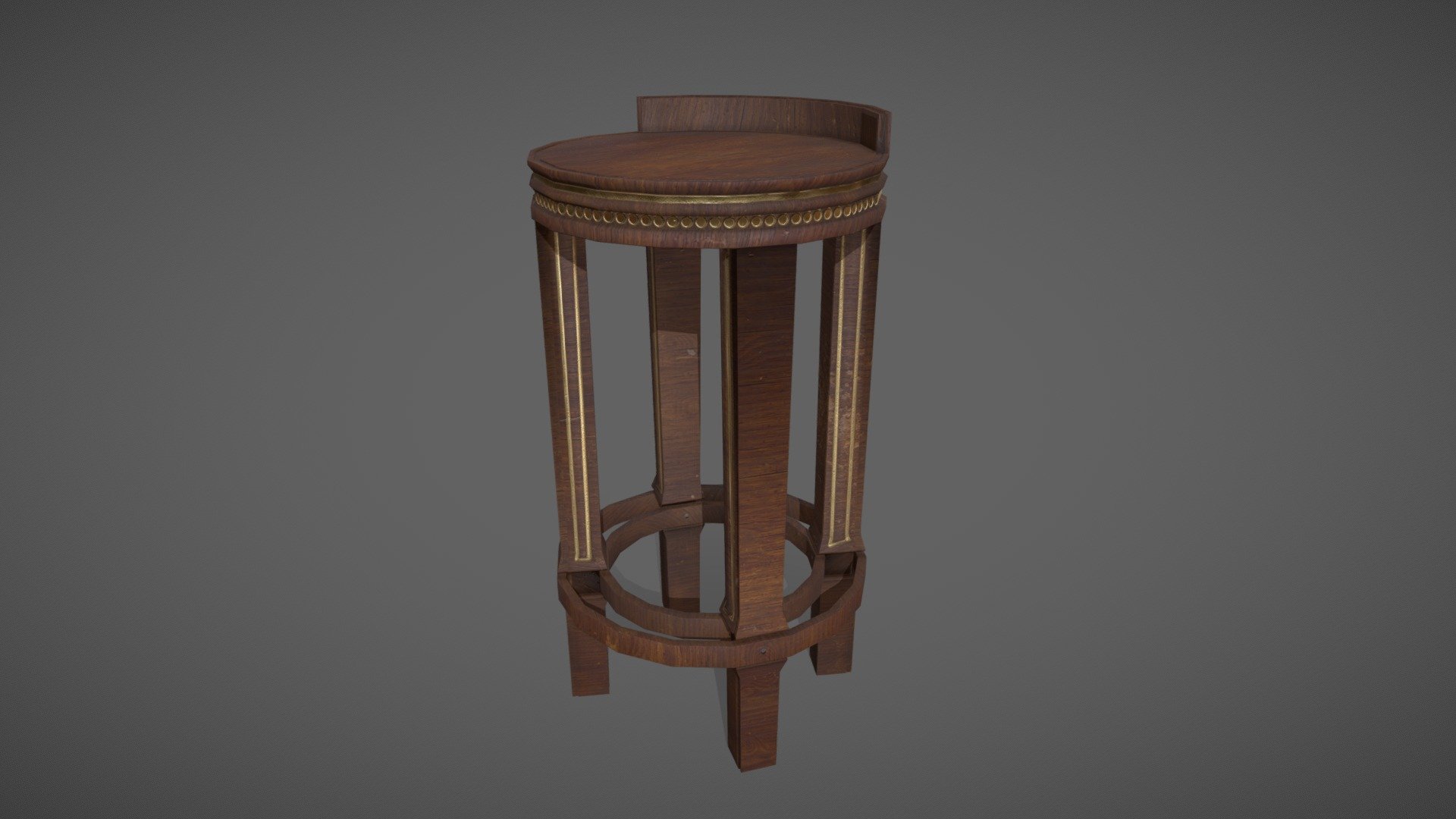 Wooden Stool - Buy Royalty Free 3D model by amapola.r [b5ca7bb ...