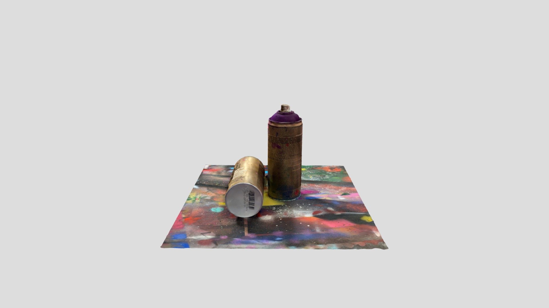 Two spray cans - Download Free 3D model by H2d [b5cabae] - Sketchfab