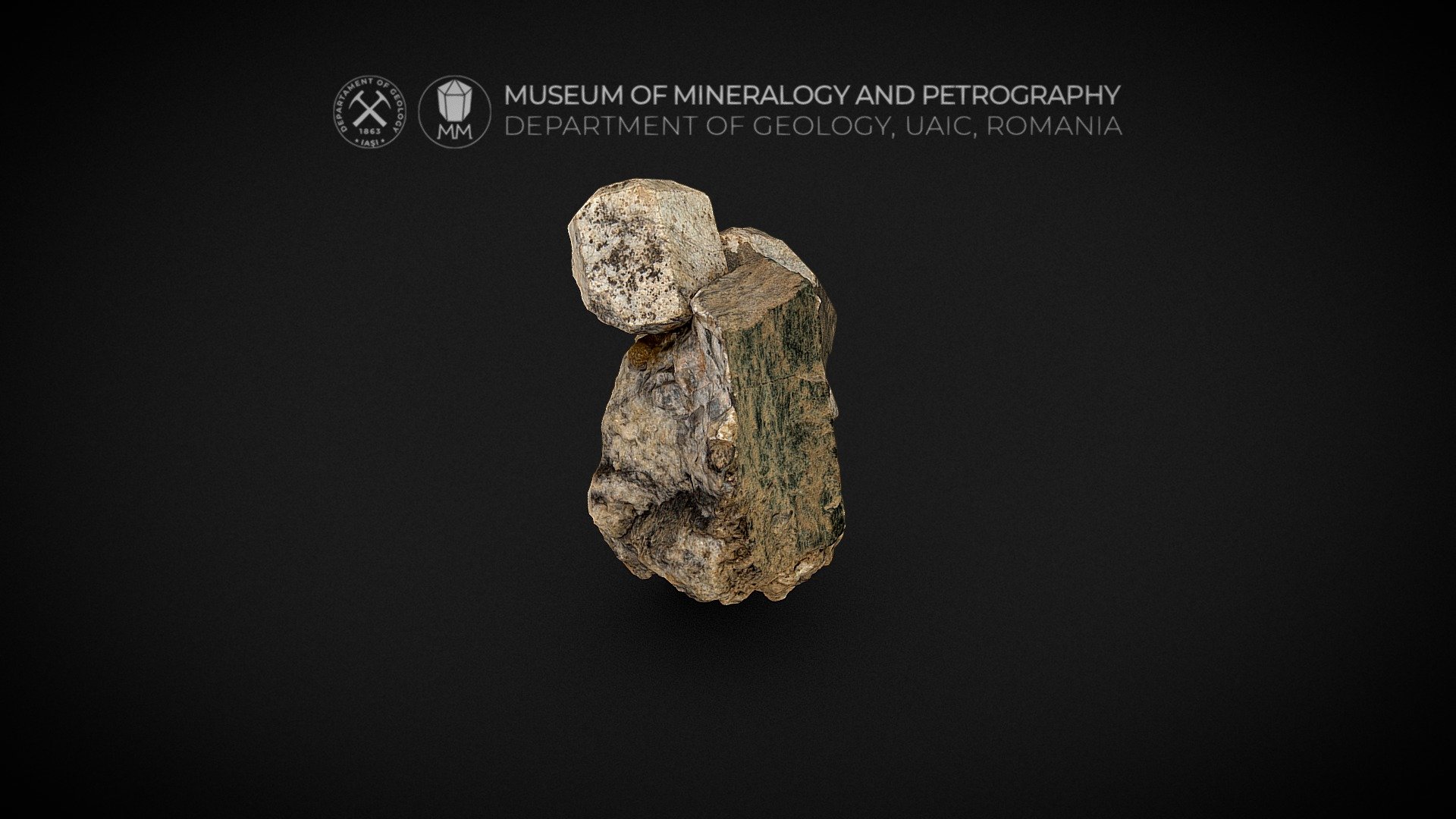 Euhedral Hydroxylapatite and Hornblende crystals - 3D model by Museum ...