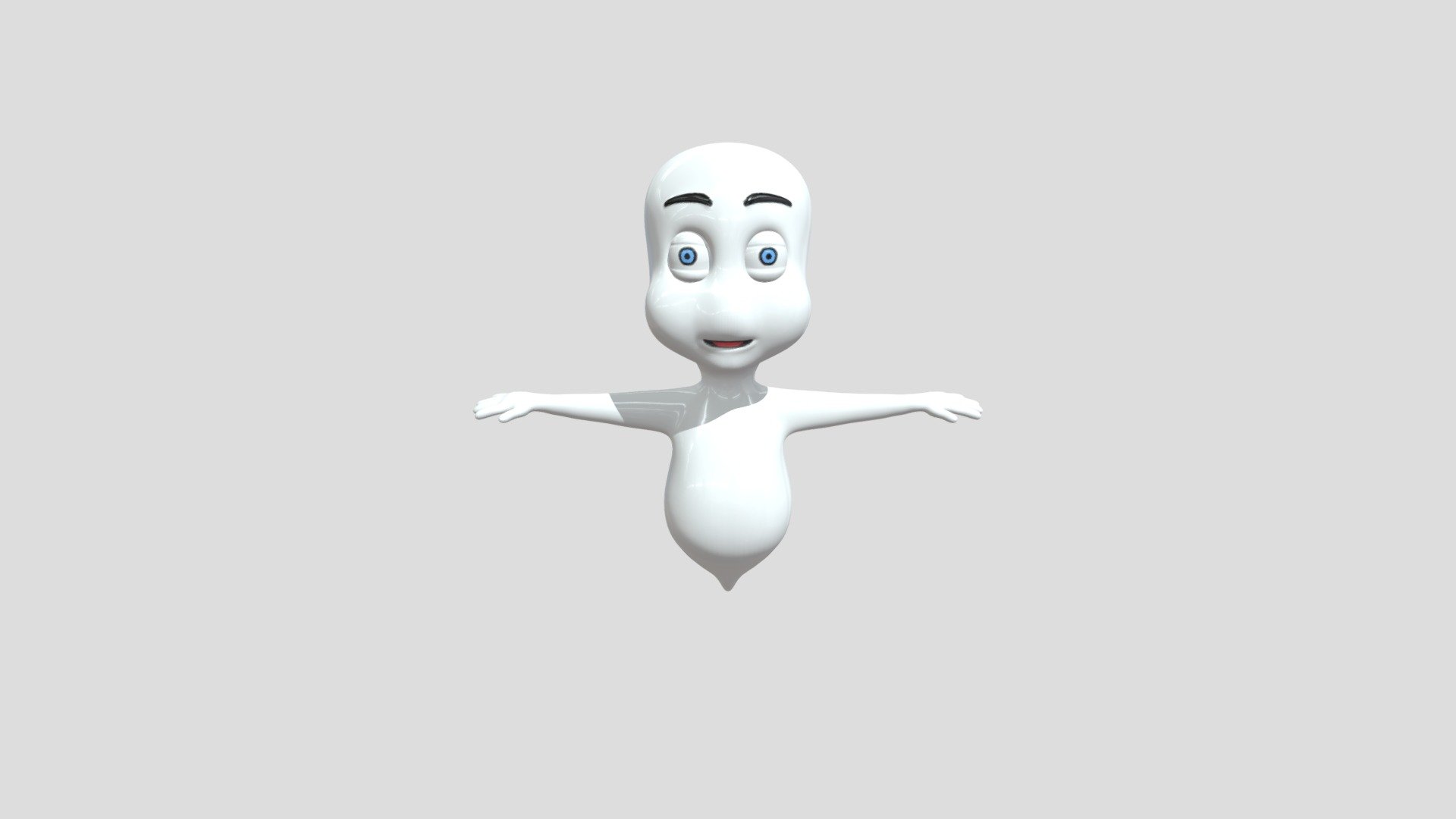 casper_3d - Download Free 3D model by Cartoon cat oficial ...