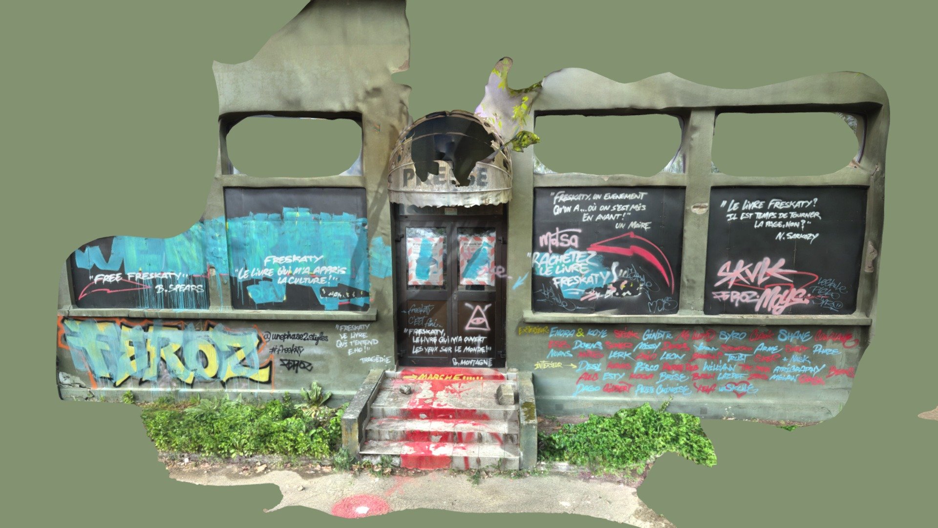Graffiti zone entrance - Download Free 3D model by Max Gomes (@maxgomes ...