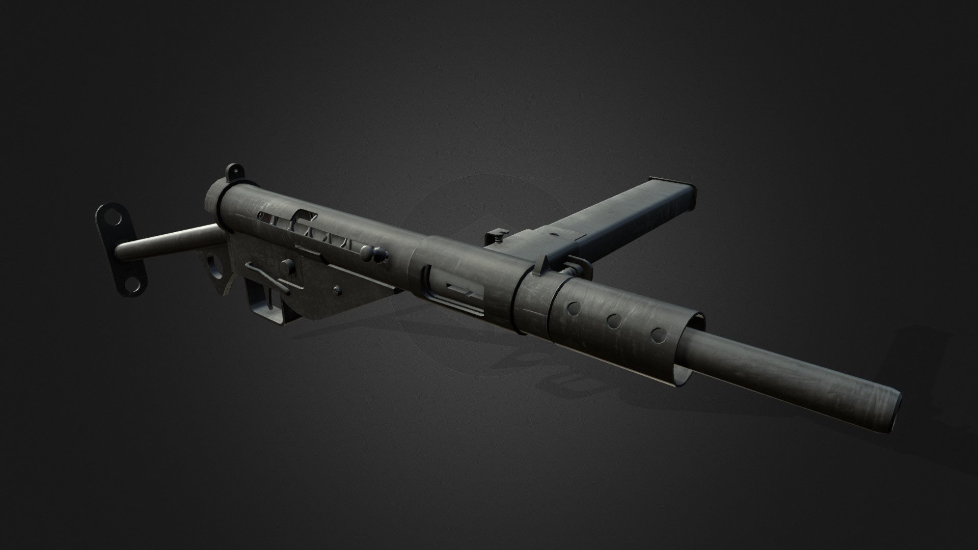 Sten Gun Mk. II - 3D model by MathEd [b5d56d4] - Sketchfab