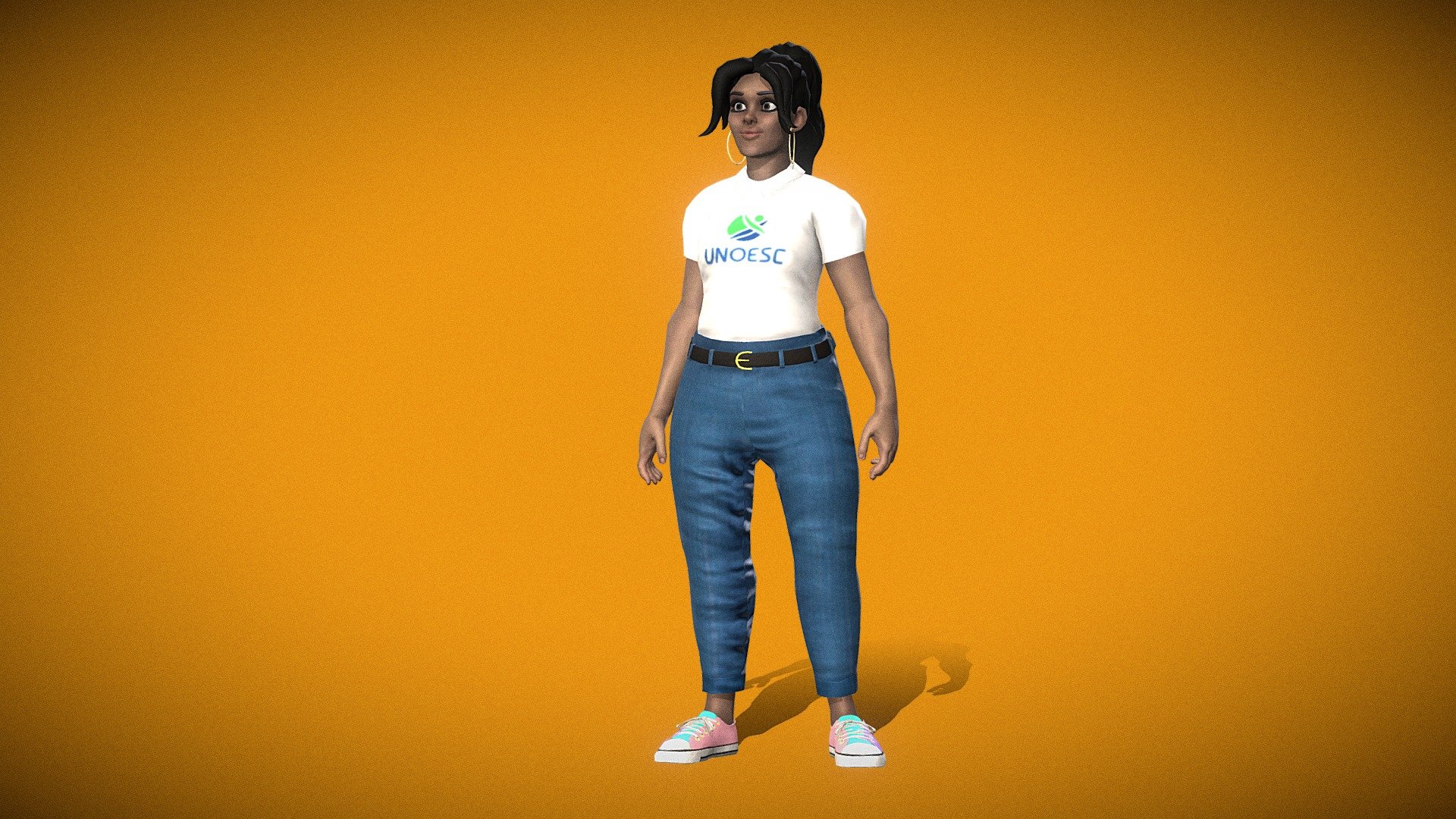 Girl Poly - 3D model by MATHEUS BORBA (@MatheusBorbaGameDev) [b5d6ebd ...