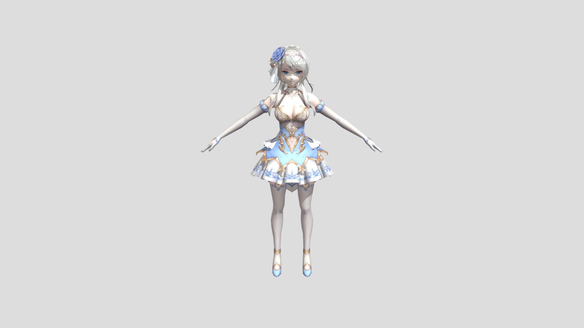 Scarlet Cos18Wedding King's raid - Download Free 3D model by ...