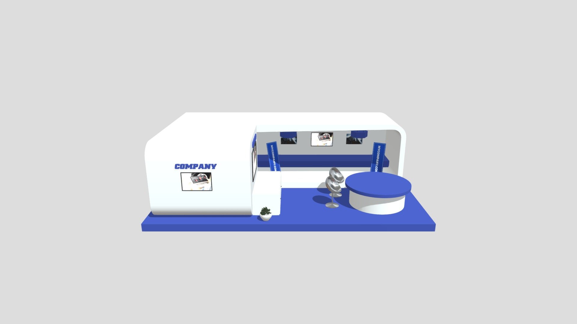 Exhibition Booth Model - Download Free 3D model by muxhtaq [b5db4e3 ...