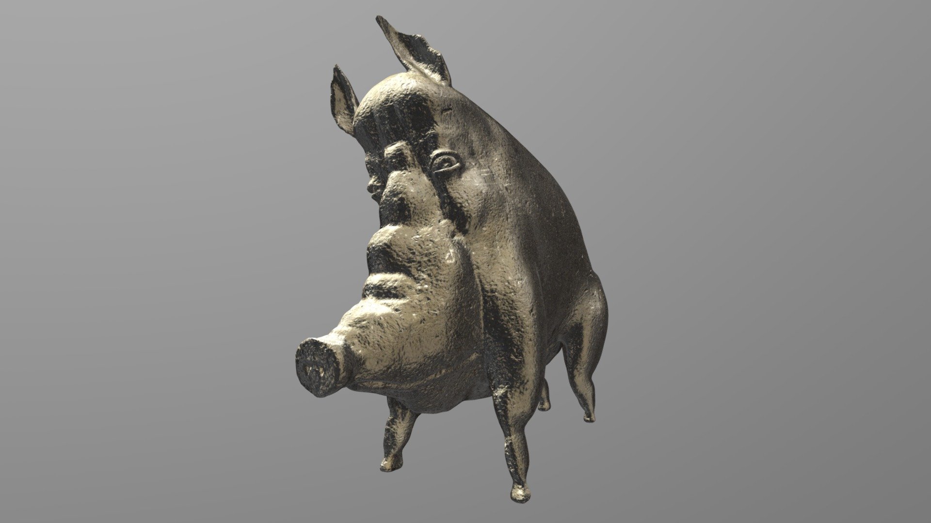Brass Hog - Download Free 3D model by Nick Tutzinger (@NickTutzinger ...