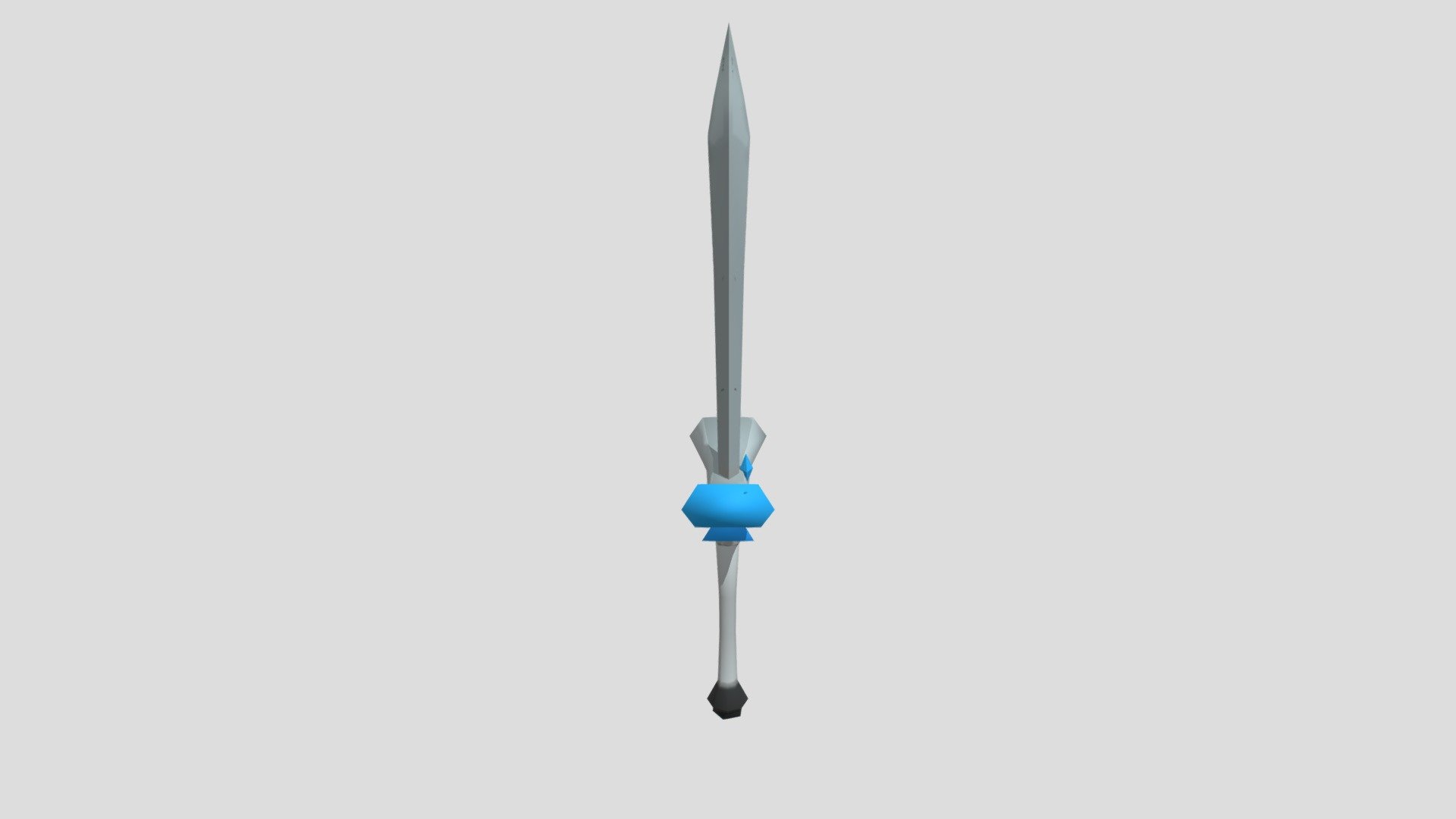 Fantasy blue sword (FREE) - Download Free 3D model by Goldenpantie ...