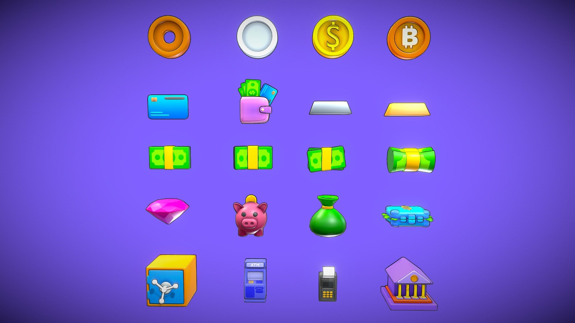 financial asset Collection - 3D model by Ashish Sumera (@AshishSumera ...