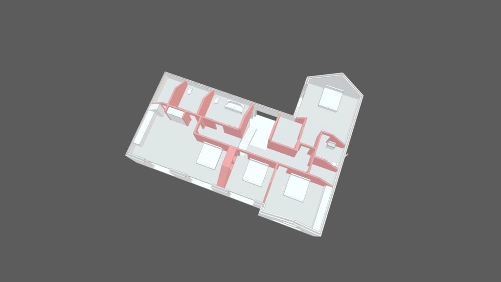 1st floor - alternative revA - 3D model by fretwells [b5e22a1] - Sketchfab