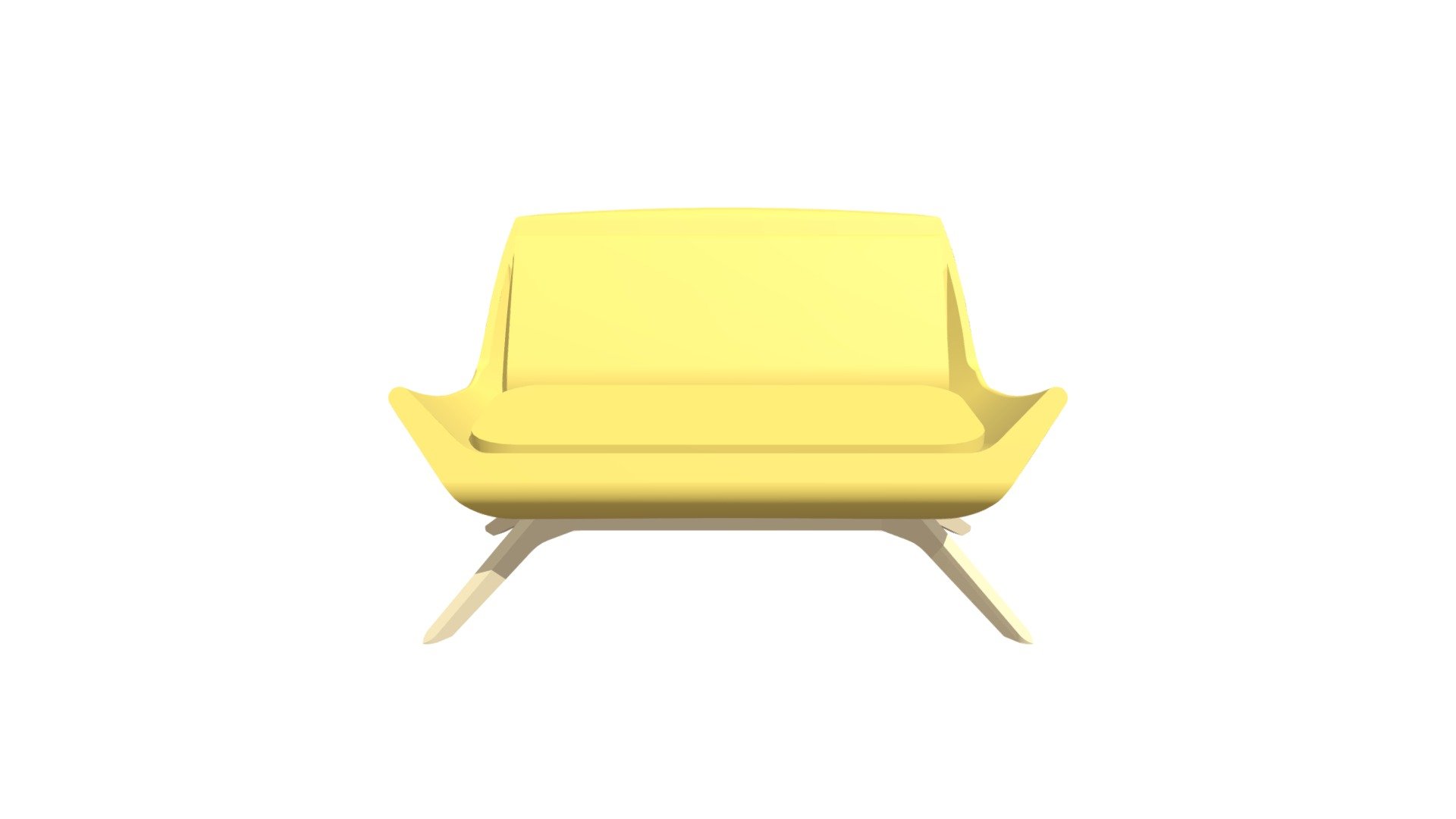 Gresham - Klyro - Low Back - 2 Seater Chair - 3D model by bimstore ...
