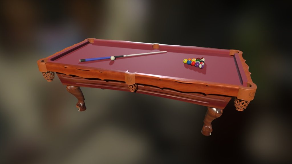Billiards Table - 3D model by Gunner (@gunnervc) [b5e3d5d] - Sketchfab