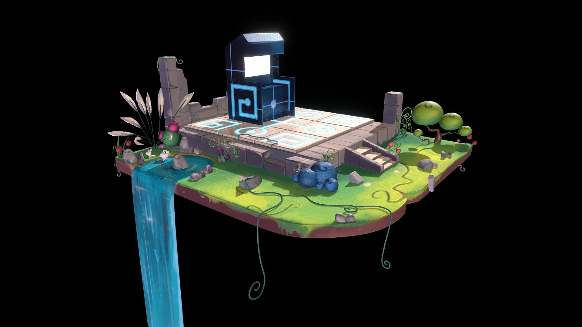 Natural Arcade Landscape - 3D model by Tomas D´stefano (@tomudstefano14 ...