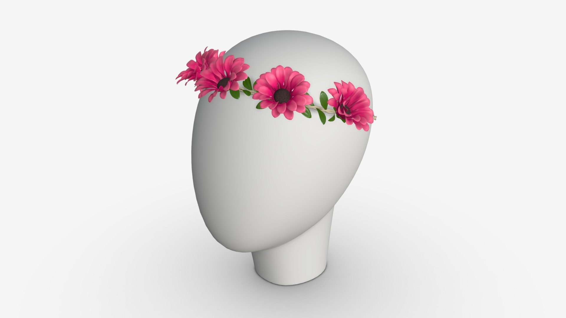 Female flower wreath - Buy Royalty Free 3D model by HQ3DMOD ...