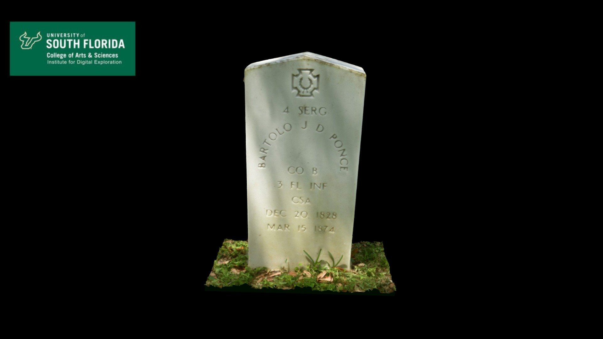 Tomb 043: 4 Serg. Bartolo J D Ponce - 3D model by USF Institute for ...