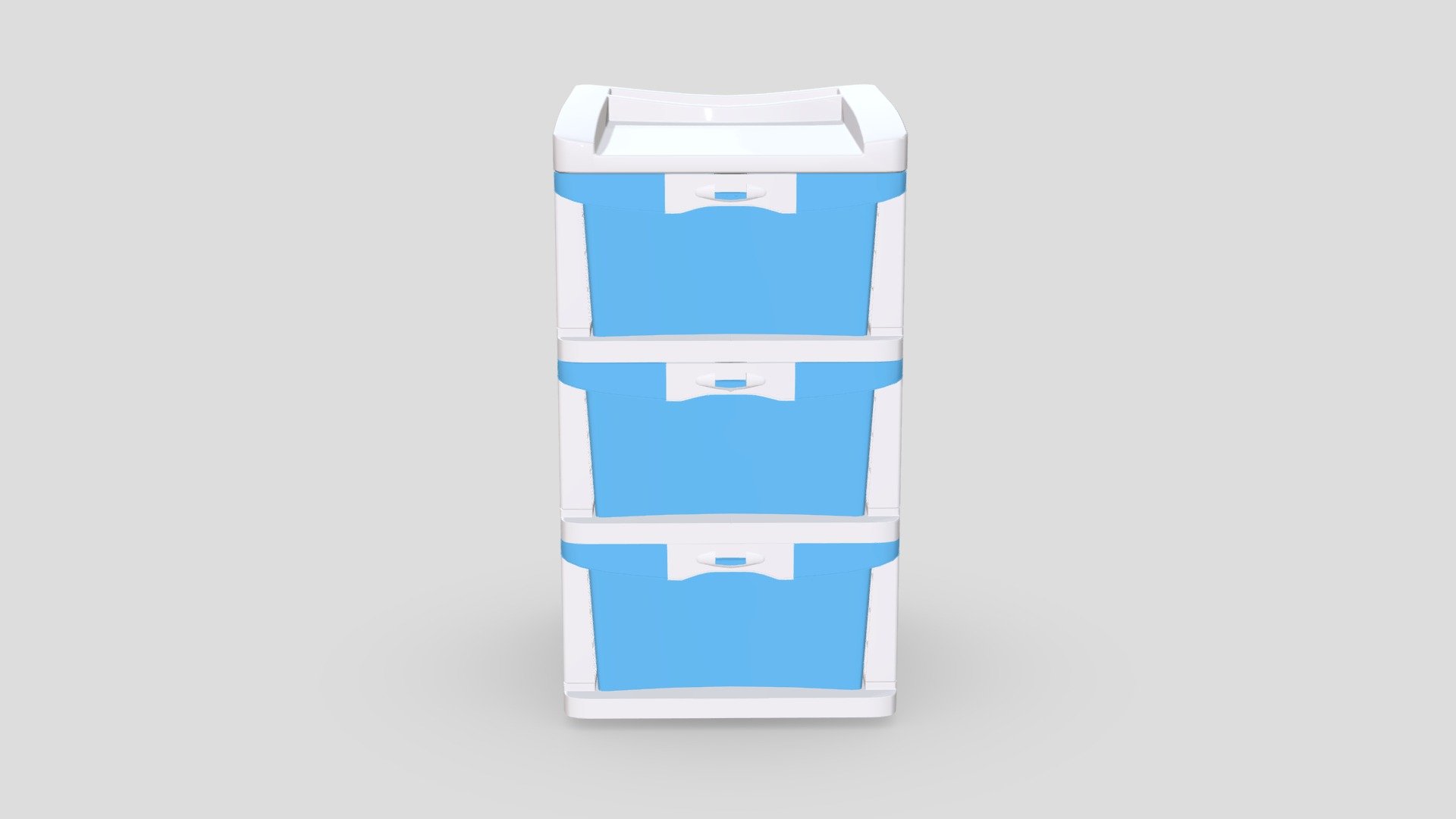 Amazon- Plastic Three Drawer Cabinet - 3D model by avataar.me [b5e899d ...