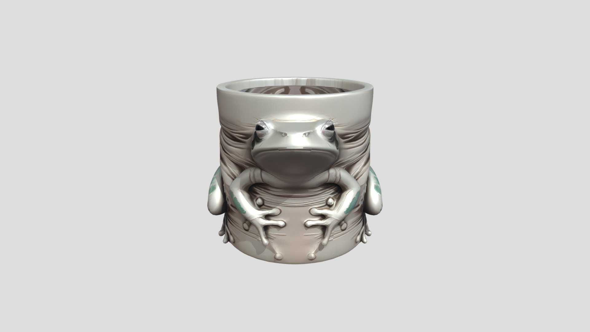 frog-themed ceramic cup - 3D model by Print_And_Palette_Studio [b5e91fc ...