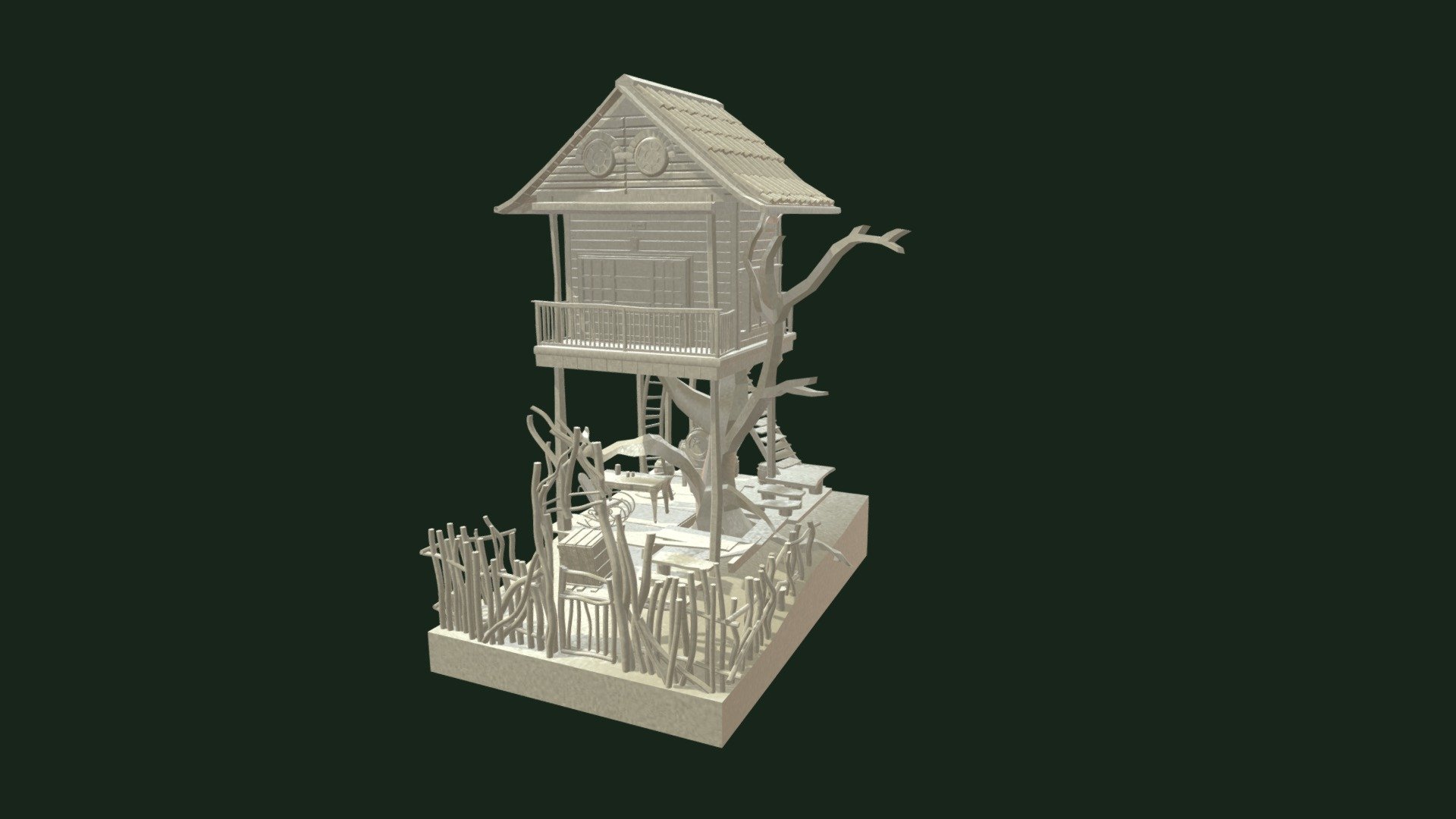 TREE HOUSE - 3D model by IOHANA (@iohanapitica) [b5e95b4] - Sketchfab