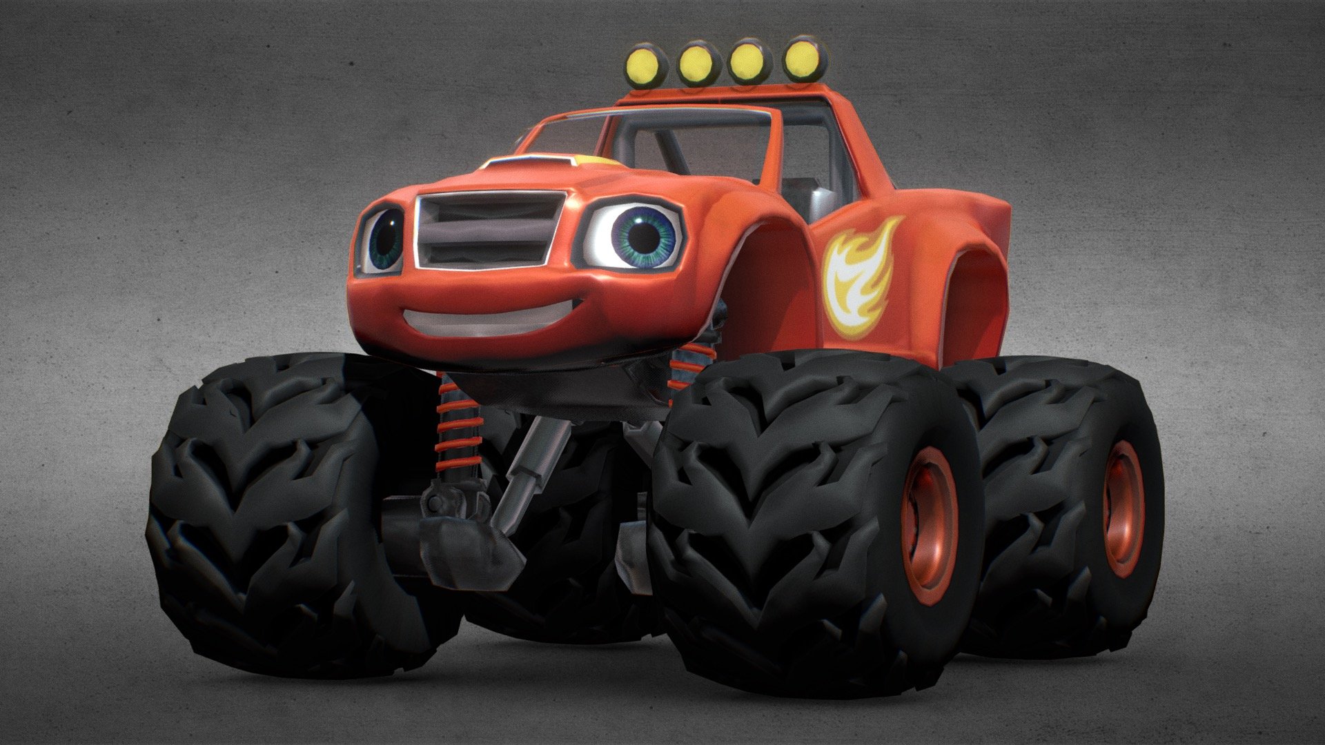 Blaze The Monster Truck - Download Free 3D model by ChoochooLi Models ...