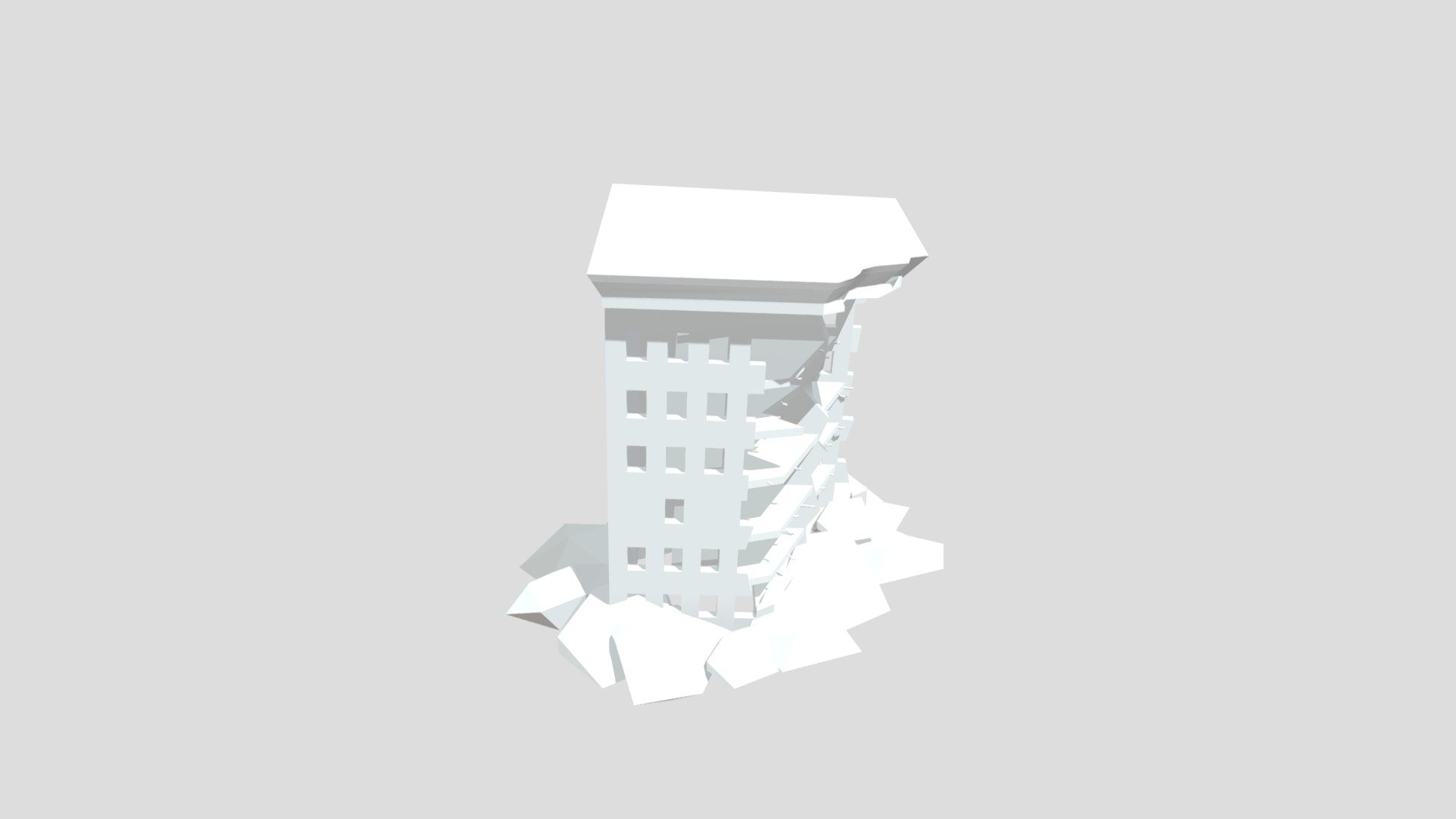 Destroyed building model - 3D model by victoria.furman [b5f0373 ...