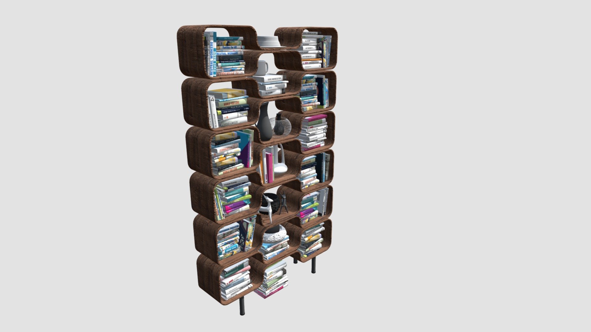 bookshelf - Buy Royalty Free 3D model by Evermotion [b5f34e9 ...