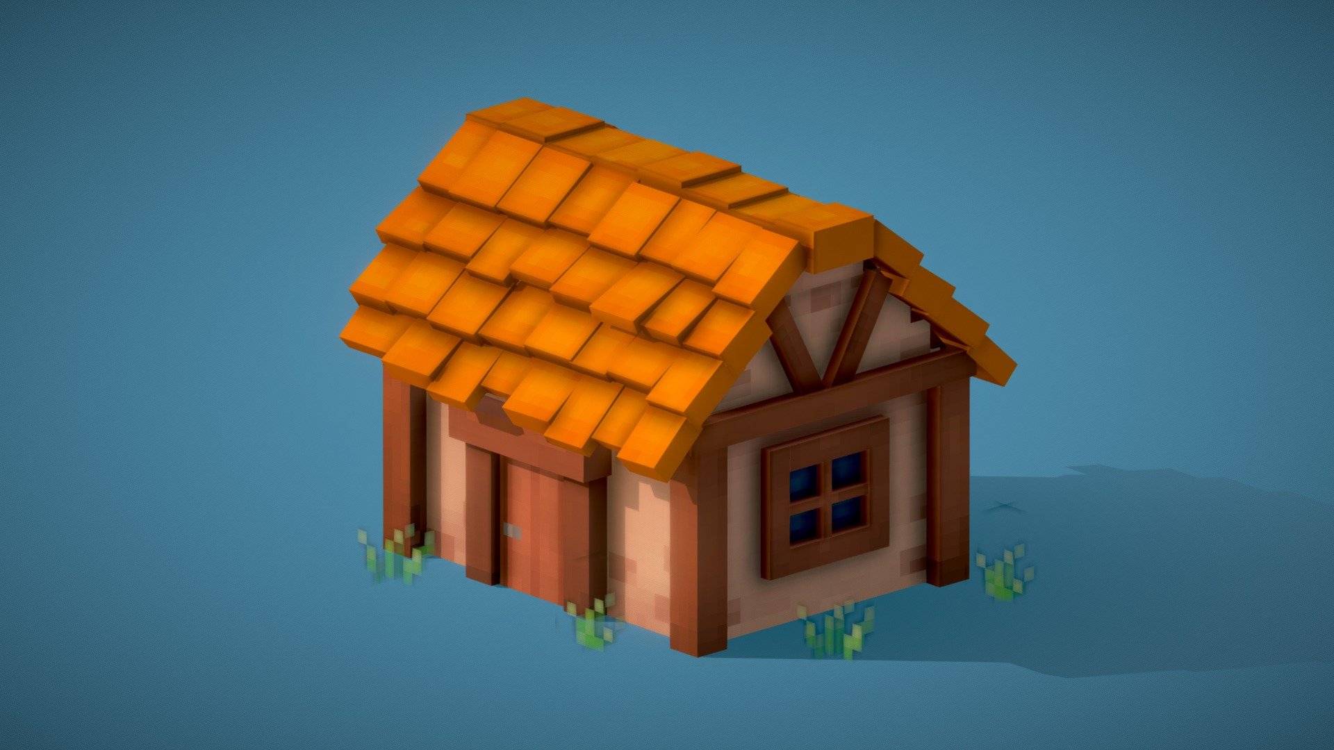 Blocky House - 3D model by Feurum [b5fb072] - Sketchfab